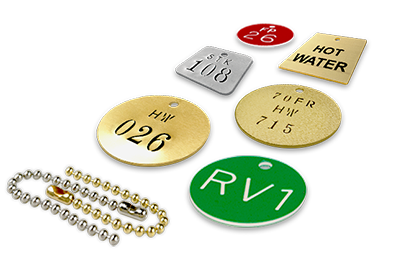 Domestic Hot Water Return Valve Tags - PipeMarker.com