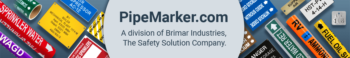 Pipe Markers - ANSI / ASME Compliant Labels