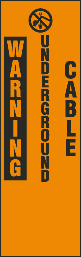 Custom Warning Underground Cable Bullet Marker - pipemarker