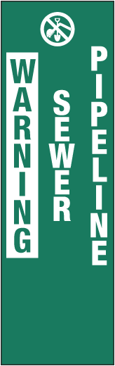 Custom Warning Sewer Pipeline Bullet Marker - pipemarker