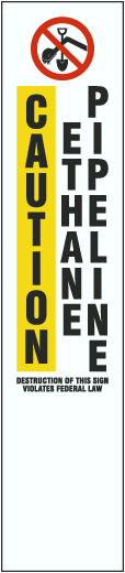Custom Caution Ethane Pipeline Triangular Marker - PipeMarker.com